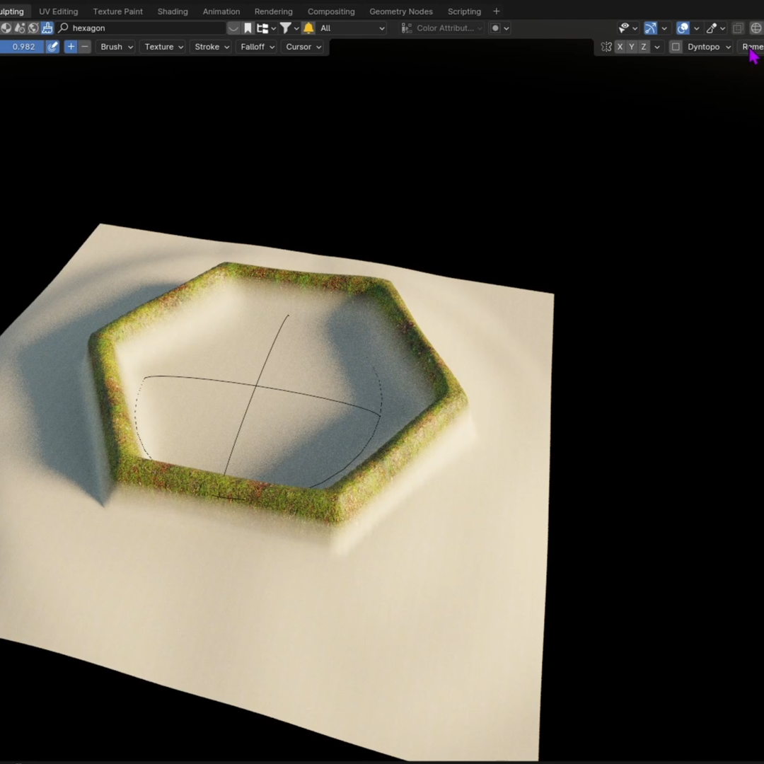 BlenderKit | How to make an island with geometry nodes
