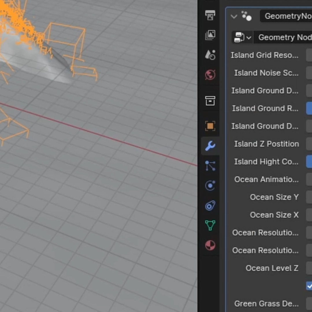 BlenderKit | How to make an island with geometry nodes