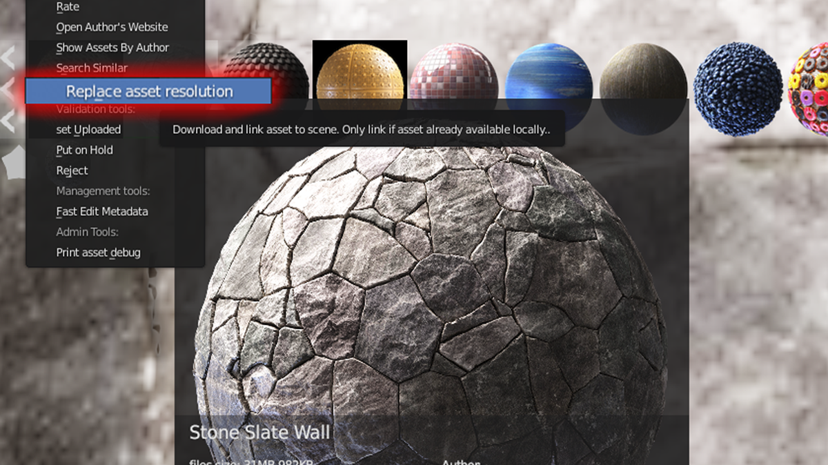 BlenderKit - Introducing Texture Resolutions for Models, Materials and HDRs