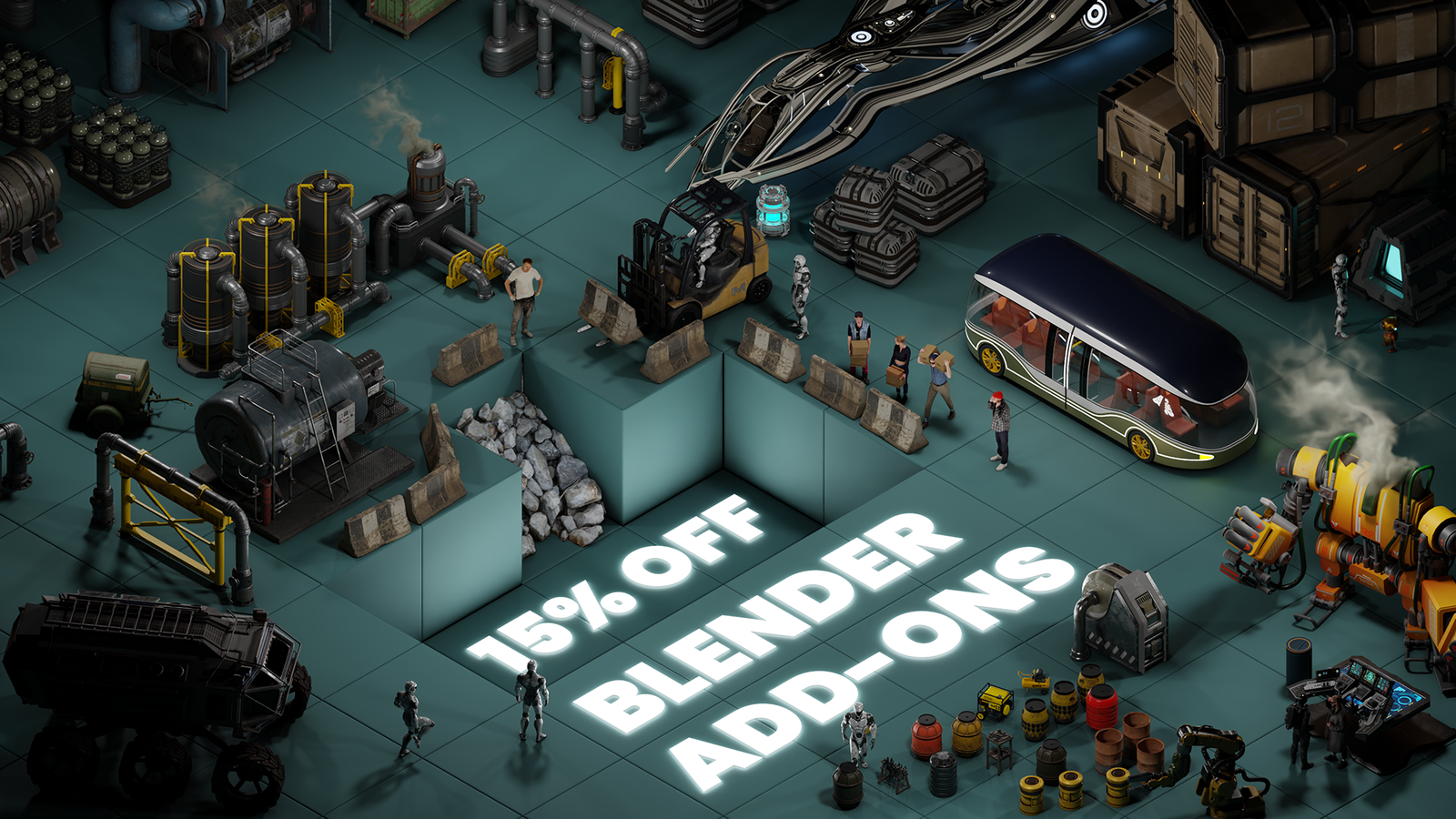 BlenderKit | Blender add-ons 15% off