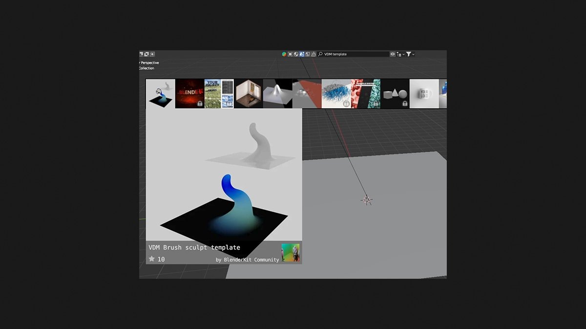 BlenderKit | Vector Displacement Mesh Brushes: explanation, step by ...