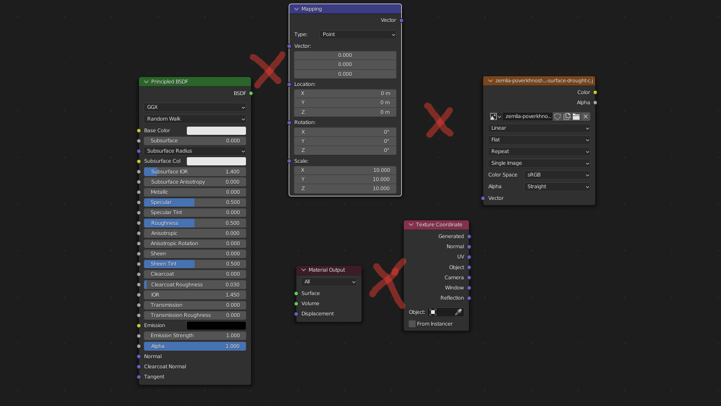 BlenderKit | Disconnected nodes
