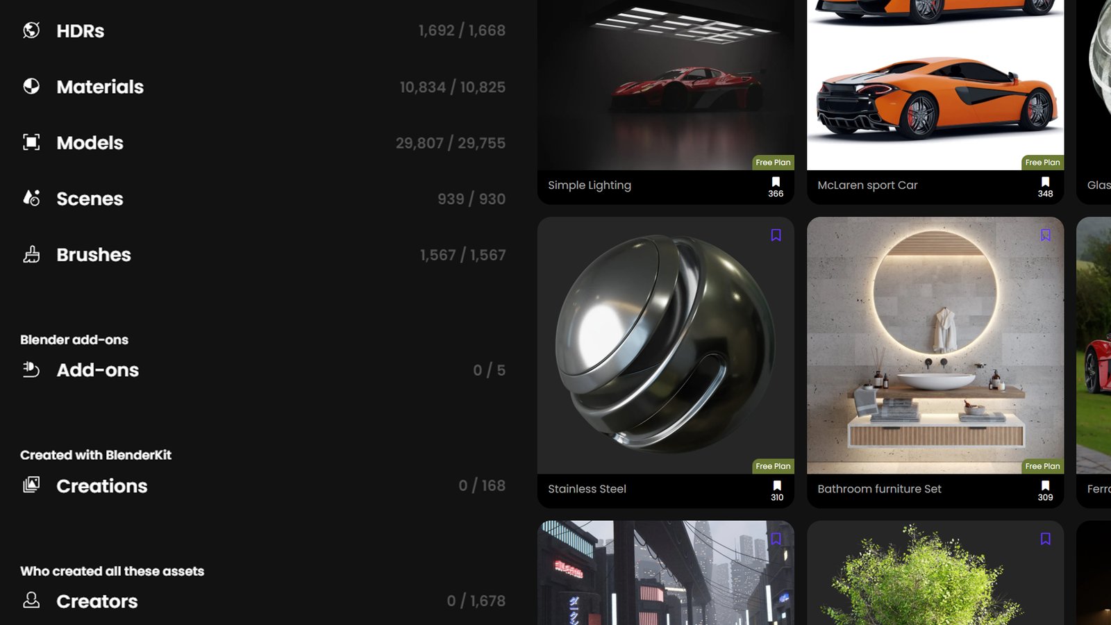 BlenderKit | New Web Gallery