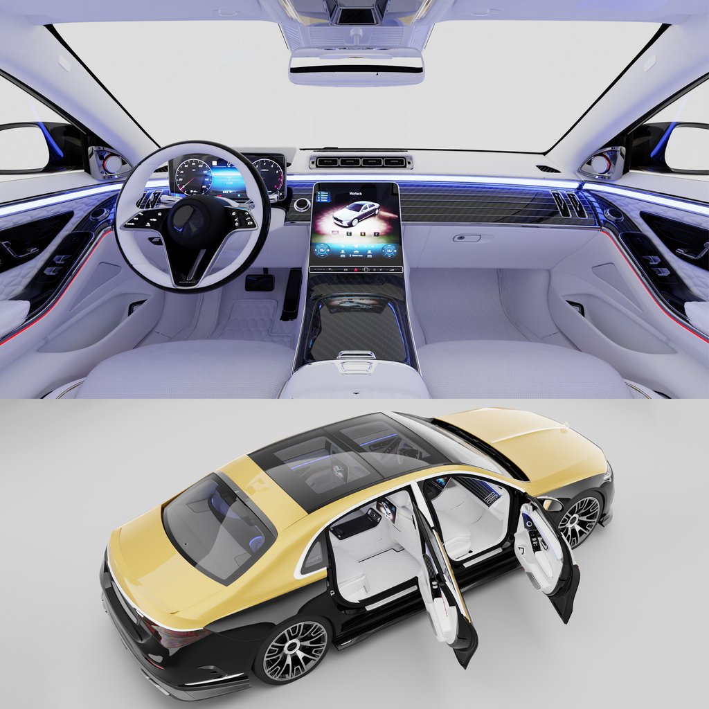 2023 Mansory Maybach S680 | Luxury Cars models | BlenderKit