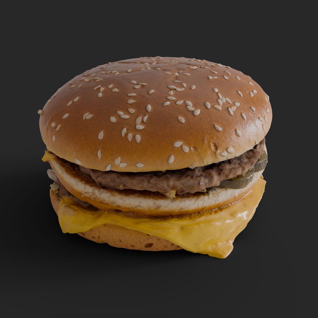 Hamburger | FREE Food models | BlenderKit