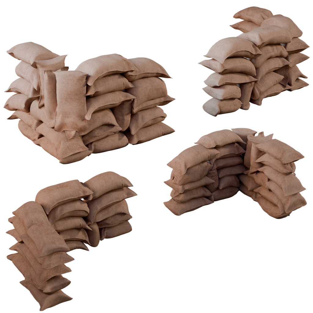 SandBags | Urban Environment models | BlenderKit