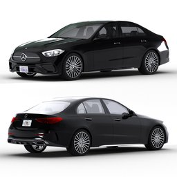 Mercedes class C car | Modern Cars models | BlenderKit