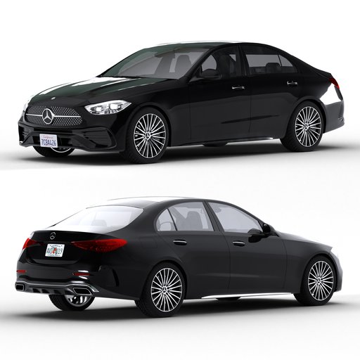 Mercedes class C car | Modern Cars models | BlenderKit