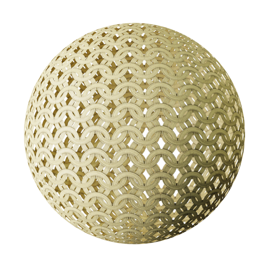Gold Circular chainmail | FREE metal materials | BlenderKit
