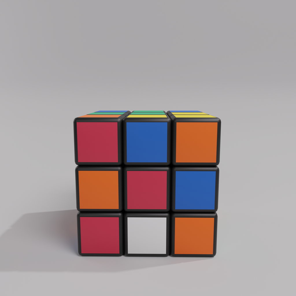 Unsolved rubik cube | FREE Miscellaneous models | BlenderKit