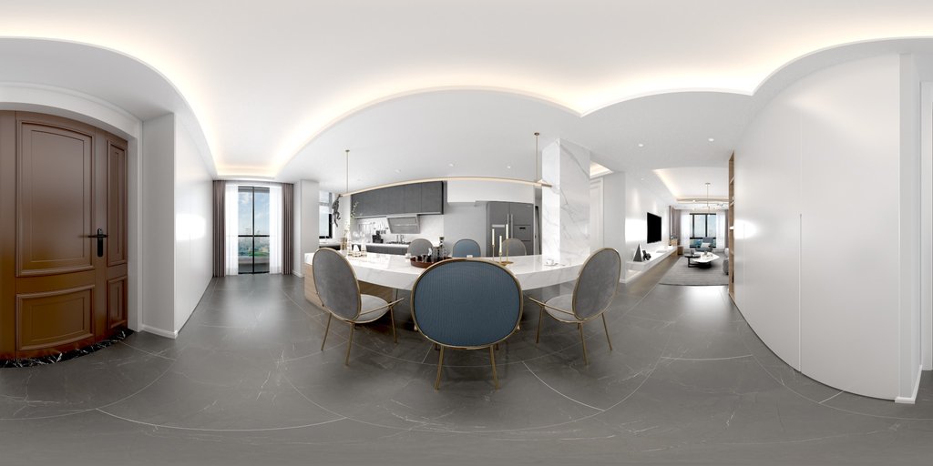 Dining room | Interiors HDRis | BlenderKit