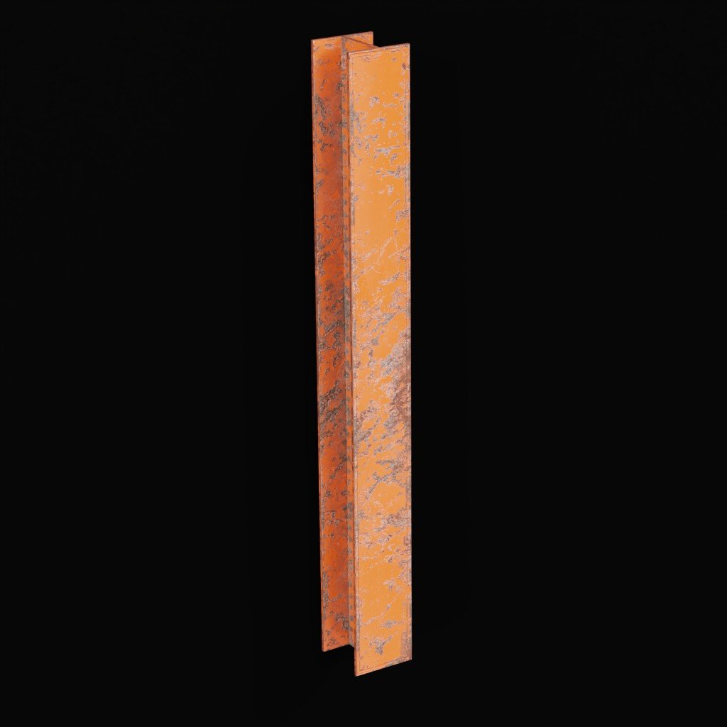 Metal Rusted Girder | FREE Industrial parts models | BlenderKit
