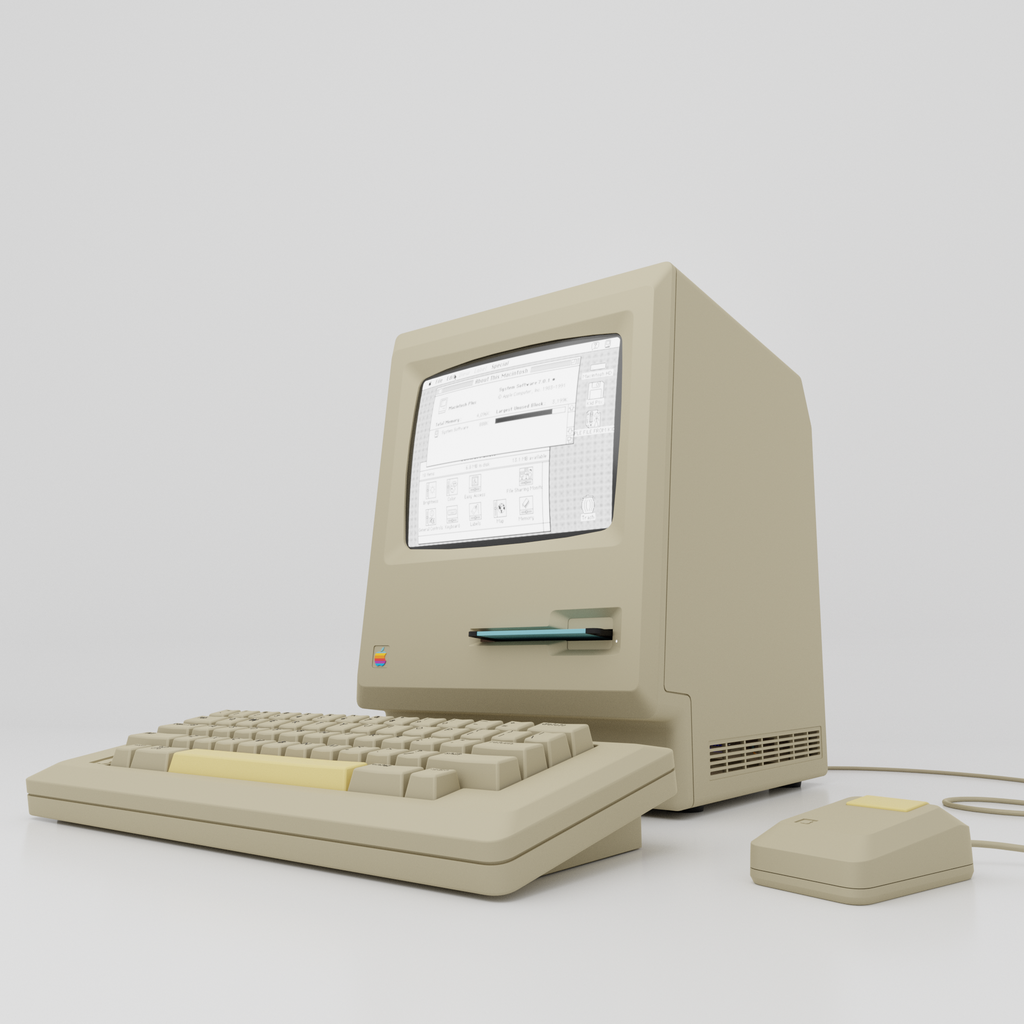 Apple Macintosh 1984 | FREE Desktops models | BlenderKit