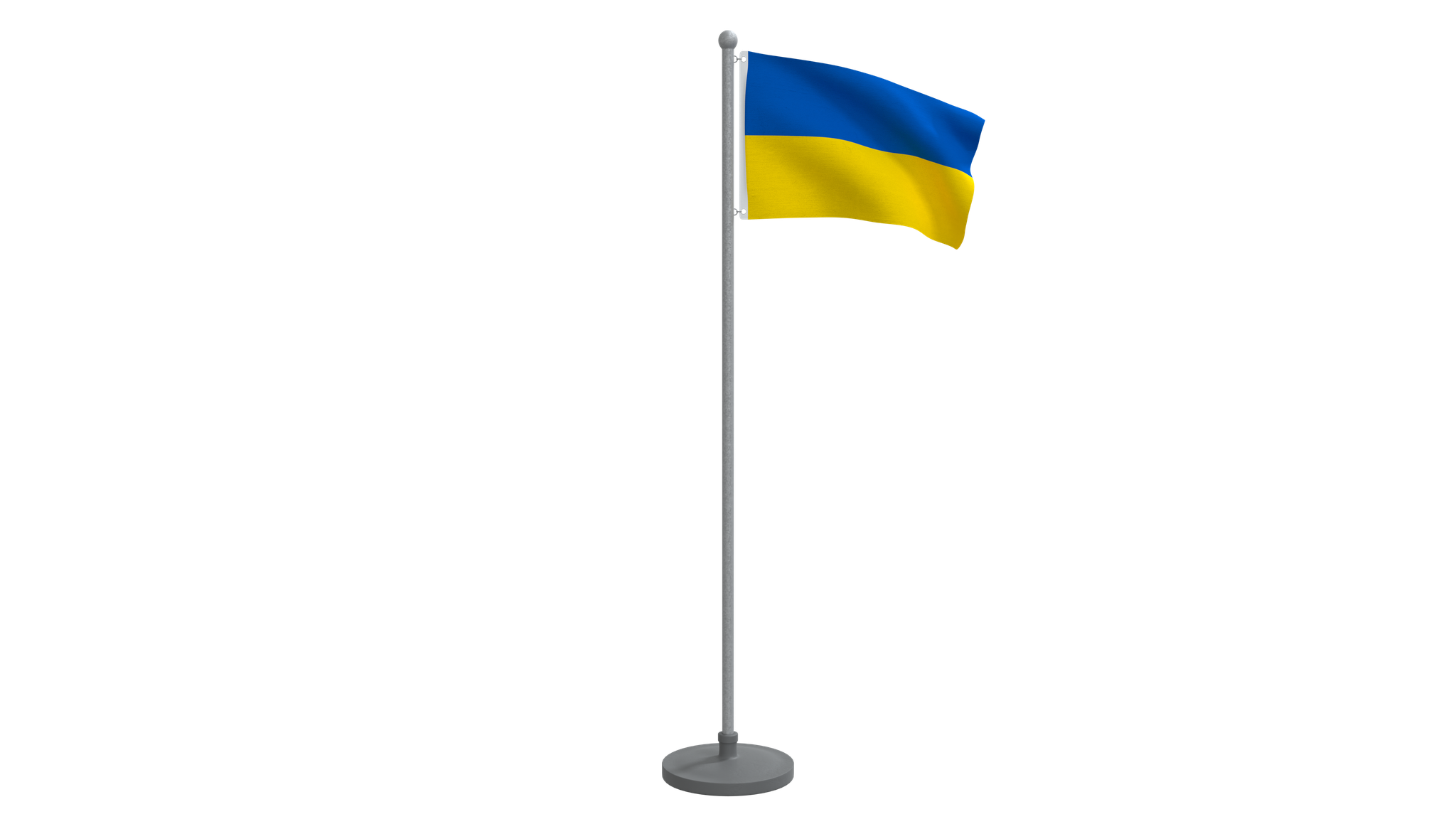 Animated Flag of Ukraine | Exterior Elements models | BlenderKit