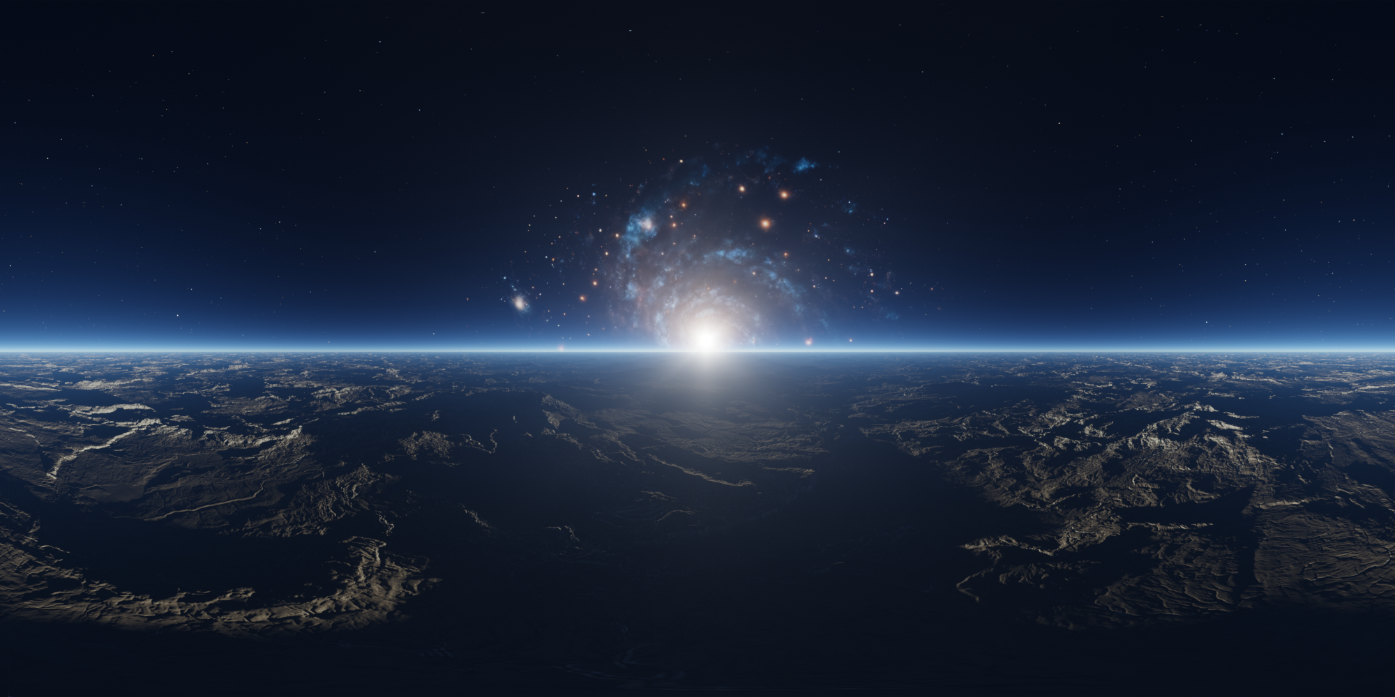 Sci-Fi Alien Planet Galaxy | Futuristic Environments HDRis | BlenderKit