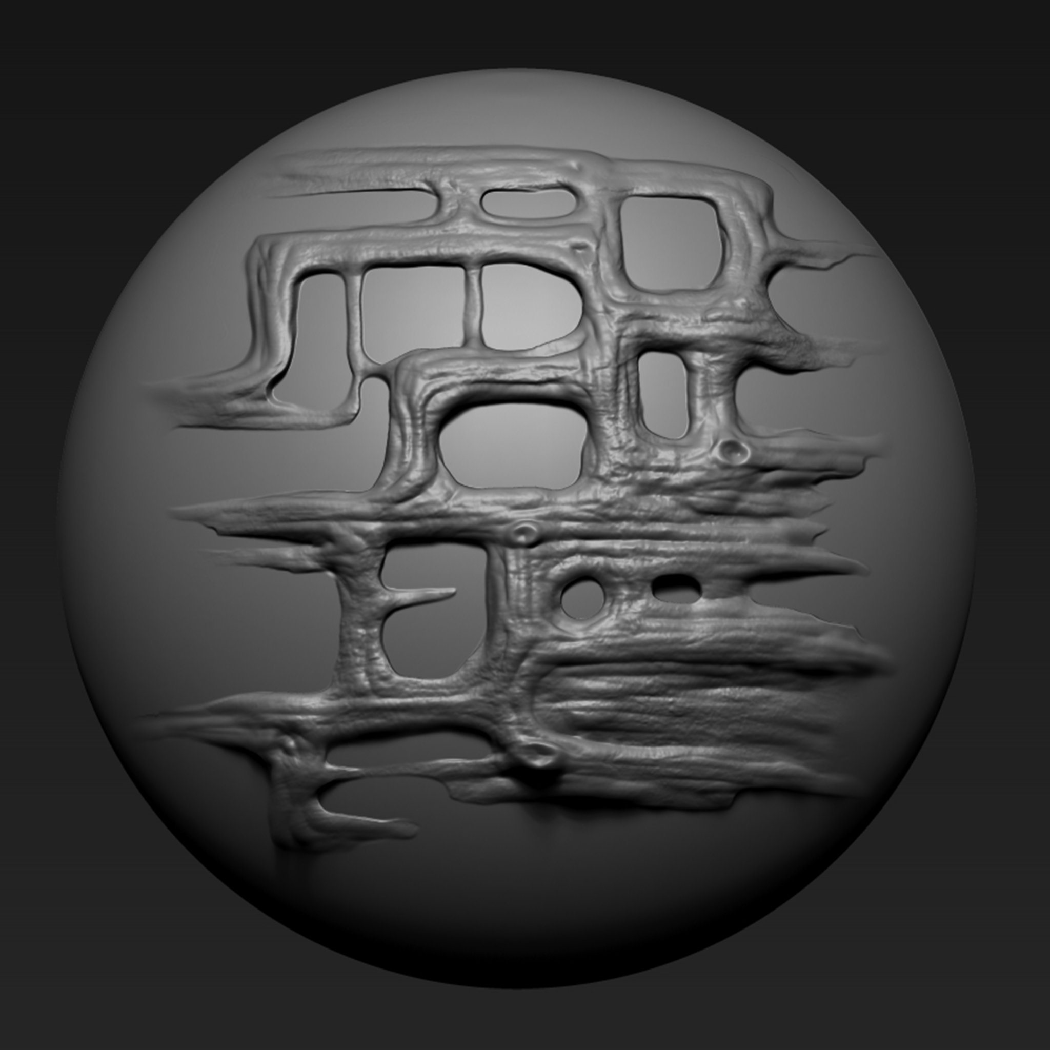 NS Tree roots complex | wood brushes | BlenderKit