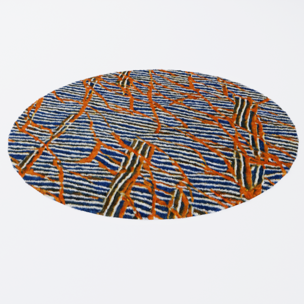 Round designer carpet #3 | FREE Carpets models | BlenderKit