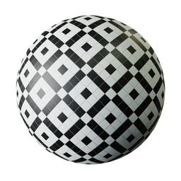 Square Geometric inverted Checker Tiles | FREE tiles materials | BlenderKit