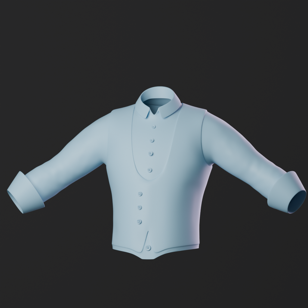Formal Men's Office Shirt | Man Clothing models | BlenderKit