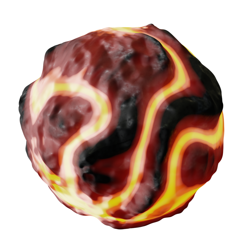 Animated lava material | FREE rock materials | BlenderKit