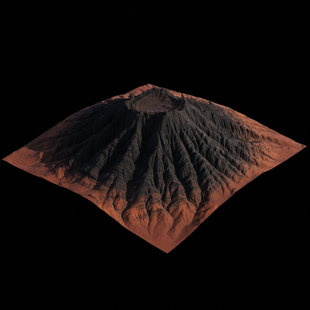 Crater 04 | Terrains models | BlenderKit