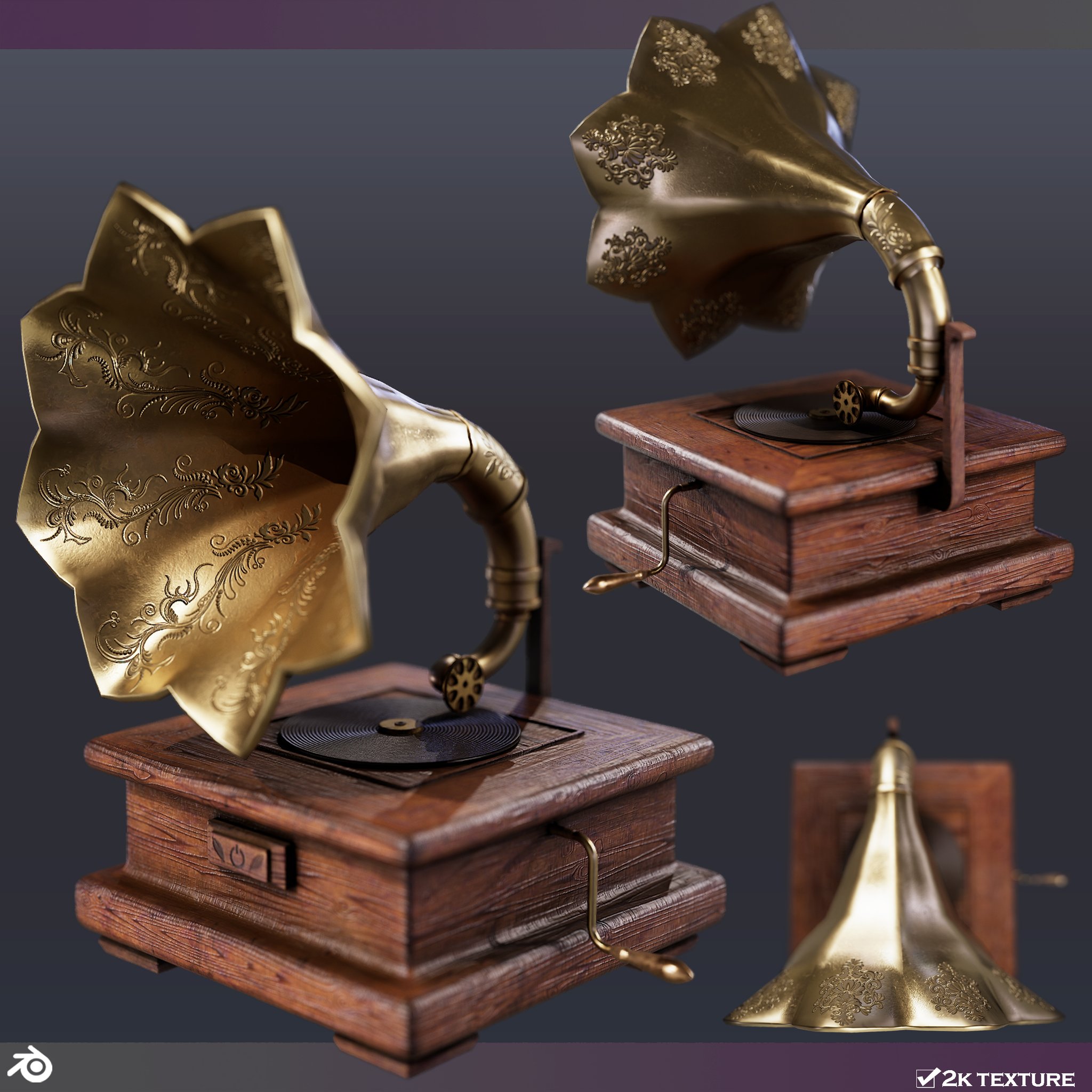 Gramaphone | 3D Devices models | BlenderKit