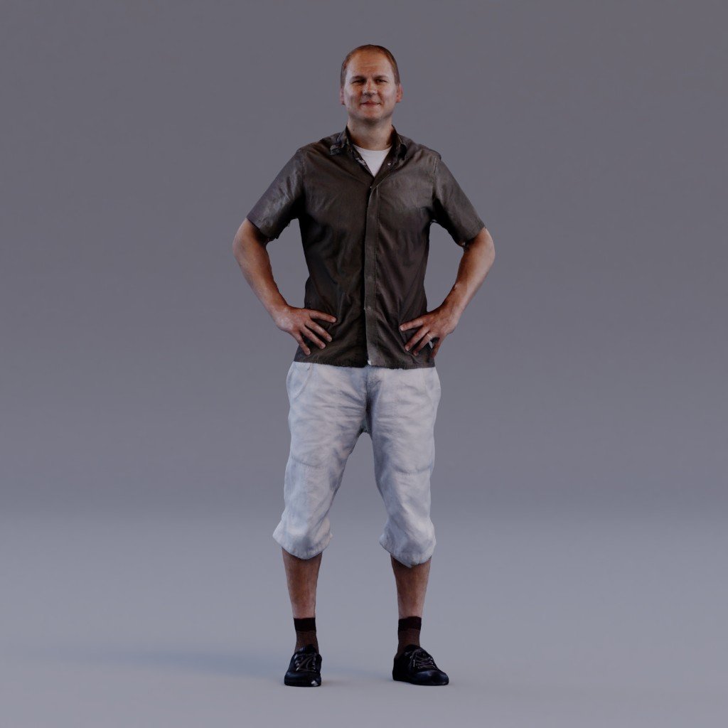 Low Poly Human | FREE 3D Men models | BlenderKit