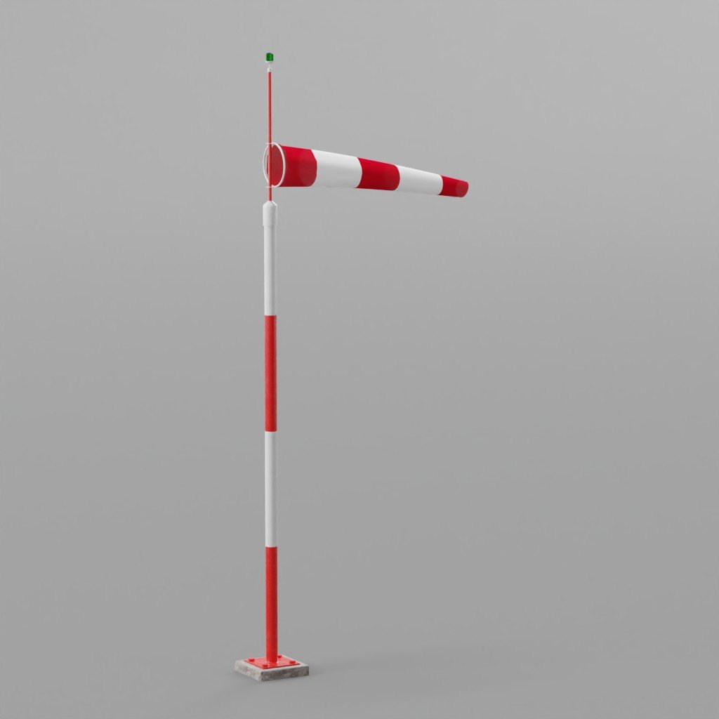 Windsock mast | FREE Aircraft Accessories & Parts models | BlenderKit