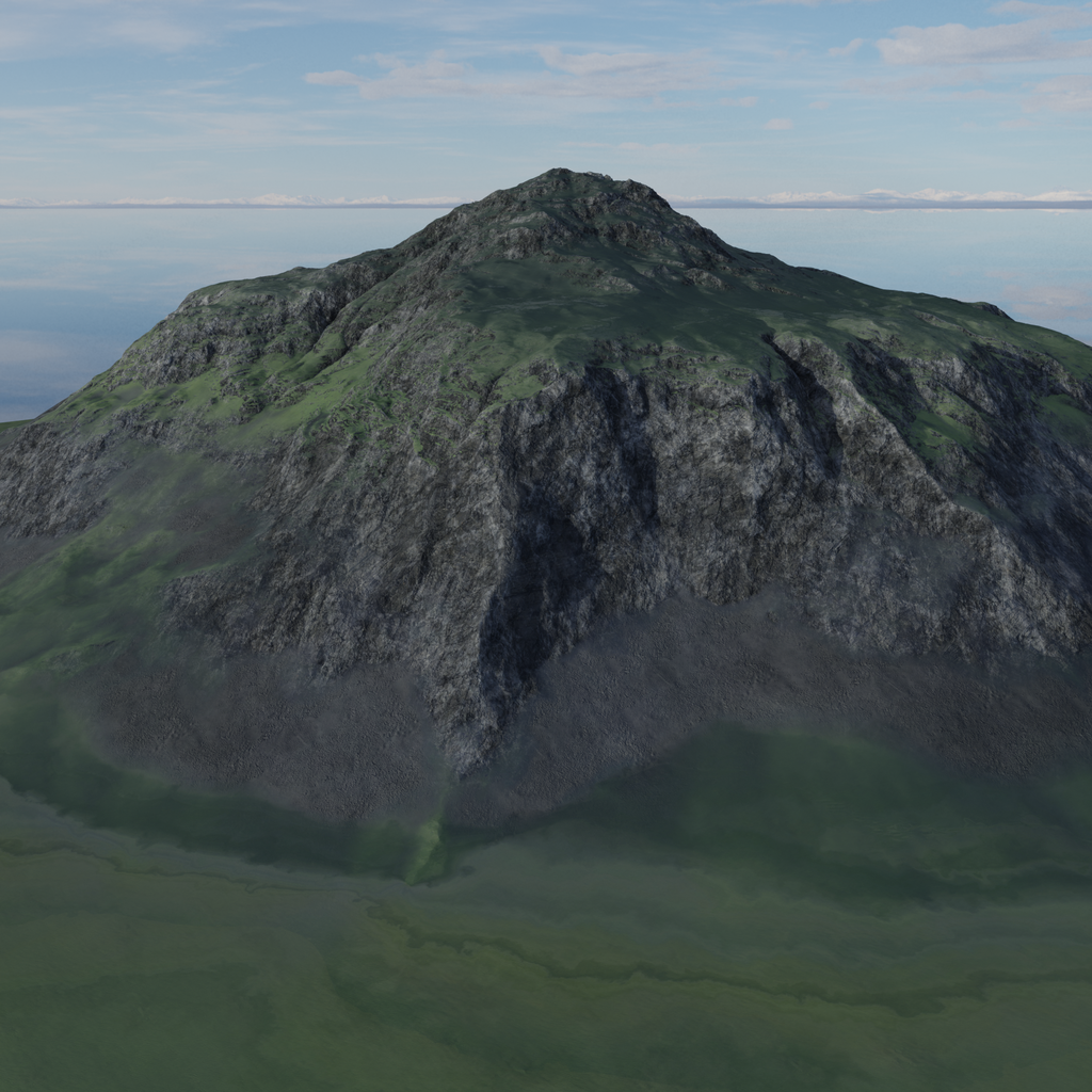 Rocky Mountain Terrain Landscape | Terrains models | BlenderKit