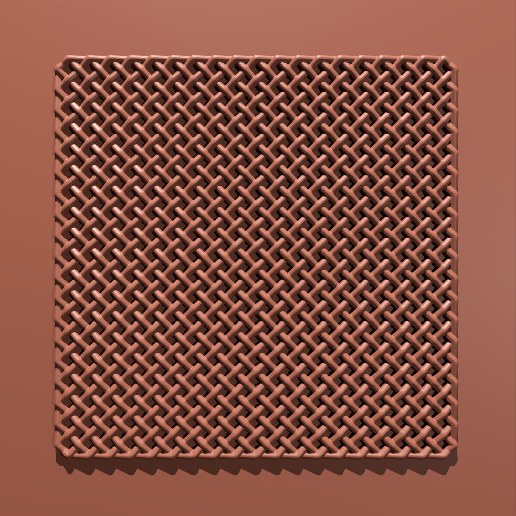 Thick Chain Link Grill Brush | FREE Sci-Fi brushes | BlenderKit