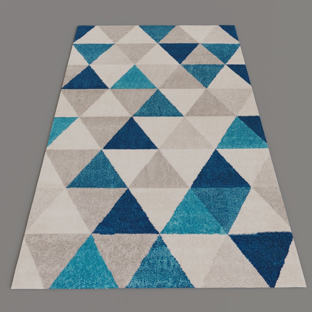 Blue diamond carpet | Carpets models | BlenderKit