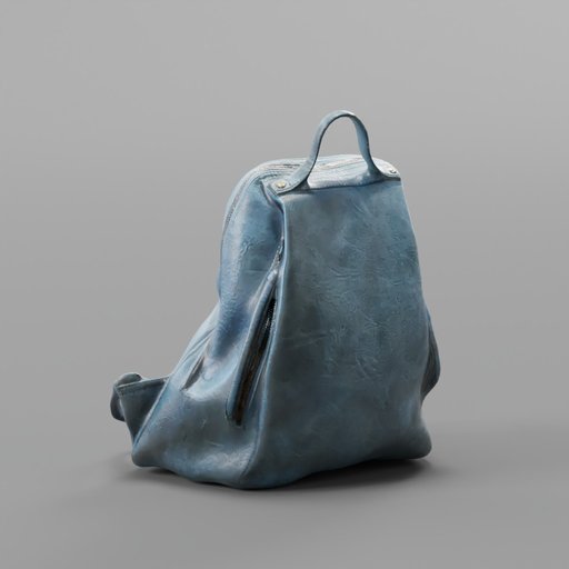 Blue Backpack 3D Scan | Bags & Suitcases models | BlenderKit