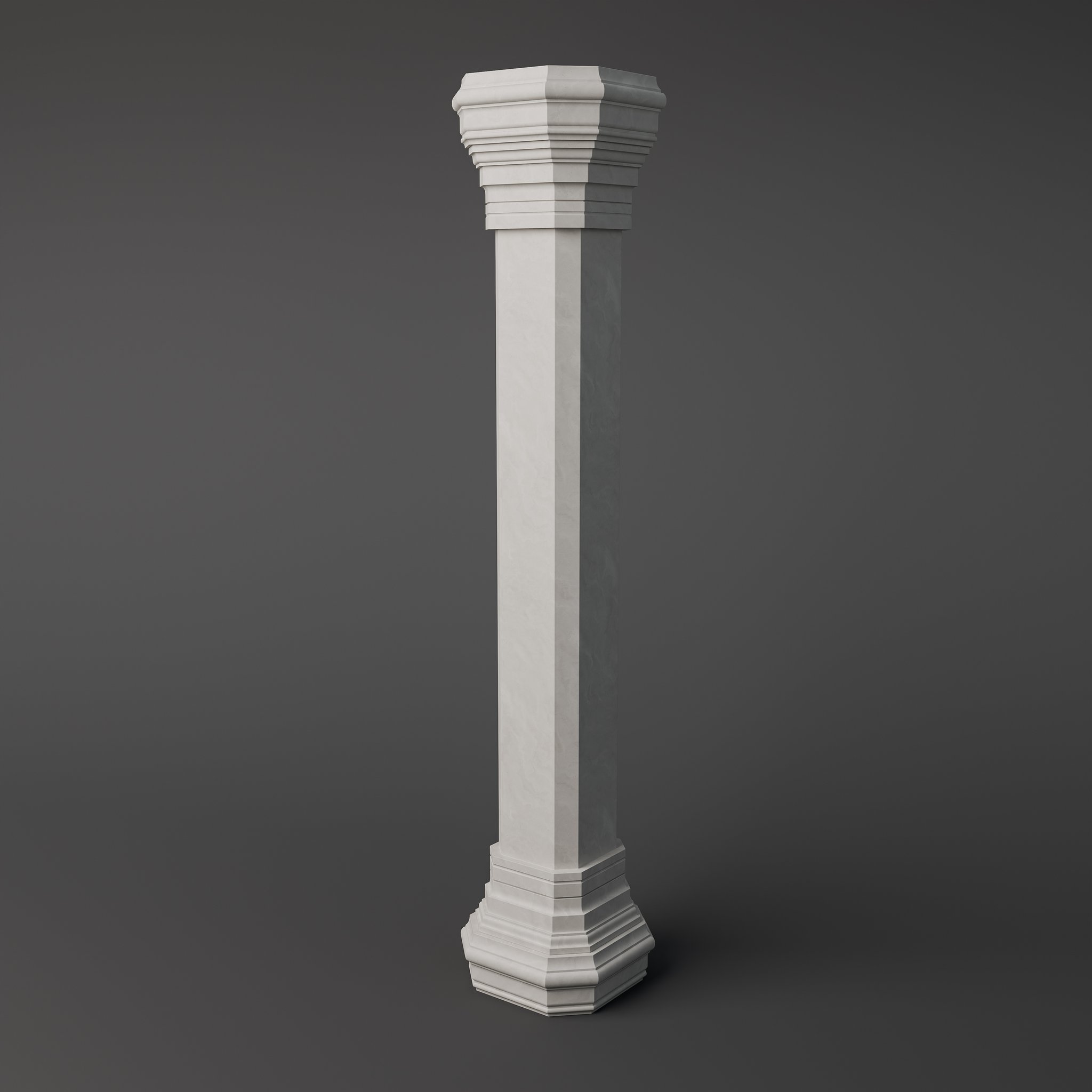 Classic Marble Column | Facades models | BlenderKit