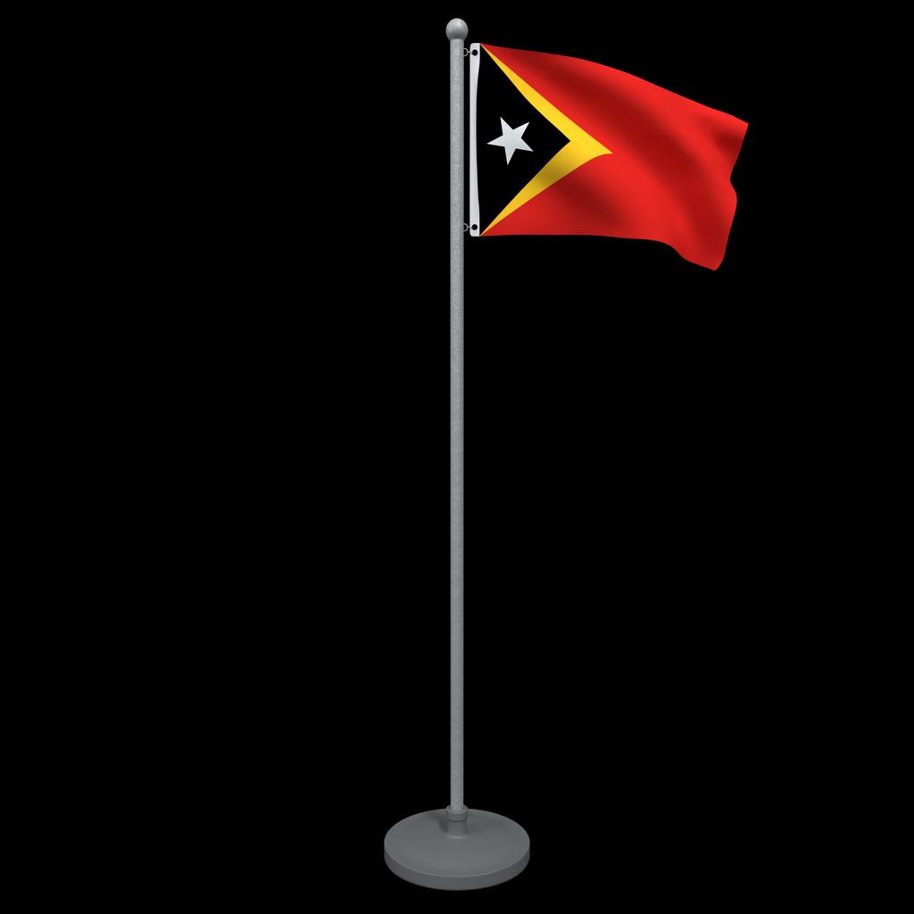 Animated Flag of Timor Leste | Exterior Elements models | BlenderKit