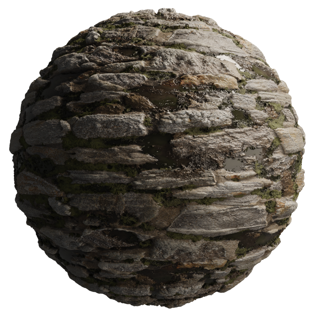 Ground Stone Puddle | FREE ground materials | BlenderKit