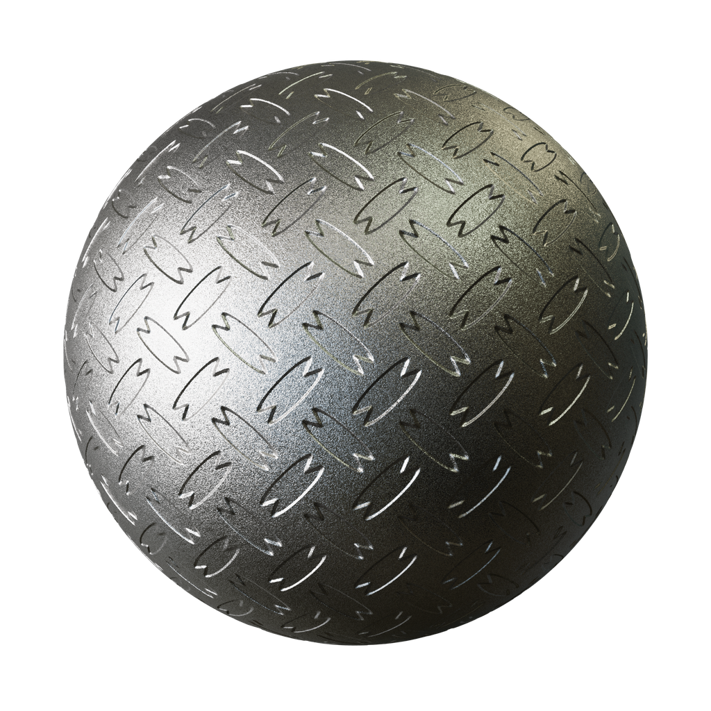 Patterned metal plate | FREE metal materials | BlenderKit