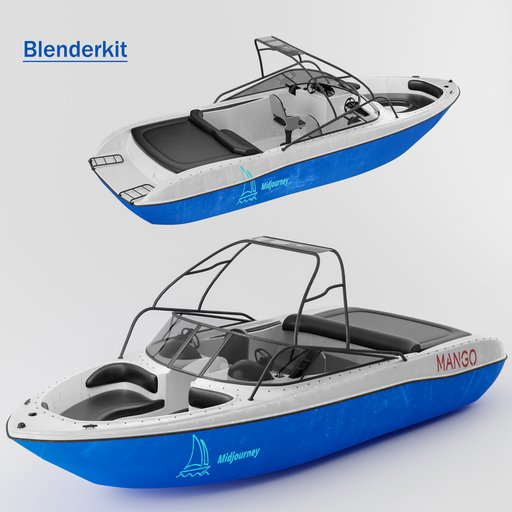 Motorboat 1 | Boats models | BlenderKit