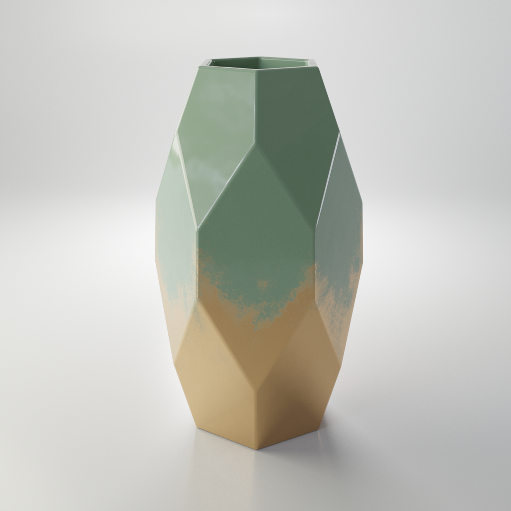 BlenderKit | Download the FREE Geometric Vase model