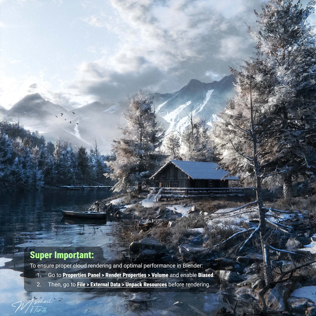 BlenderKit | Outstanding winter assets