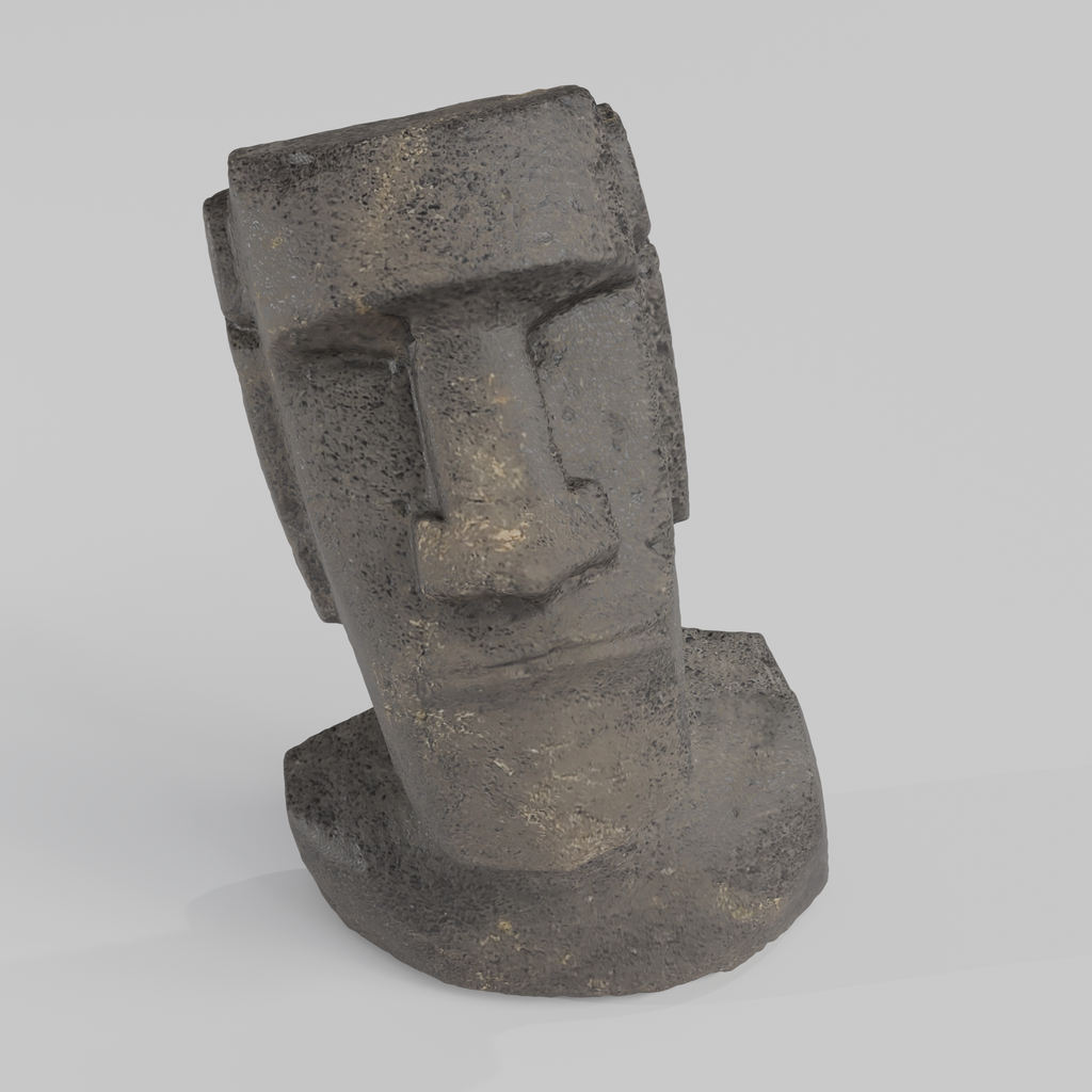 Moai Head Statuette | FREE Interior Sculptures models | BlenderKit