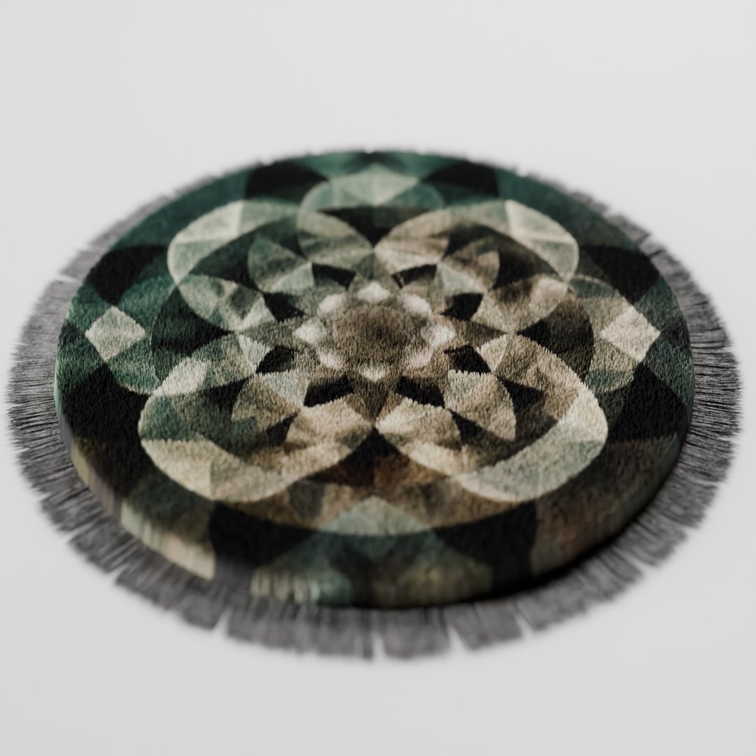 Rug Geometric | Carpets models | BlenderKit