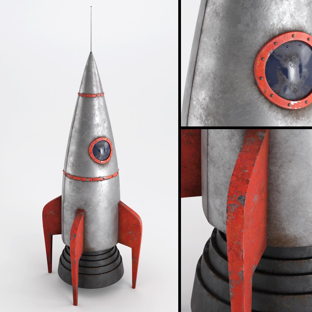 Rocket | Spacecraft models | BlenderKit