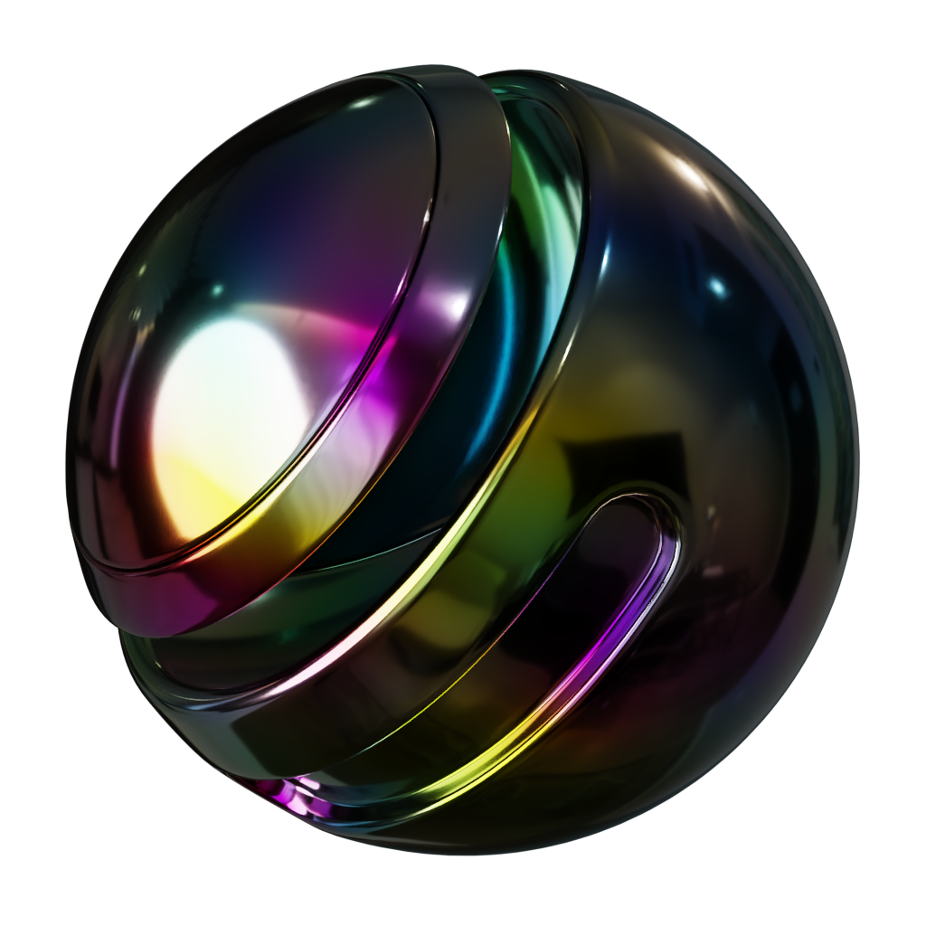 Procedural Iridescent | FREE fx materials | BlenderKit