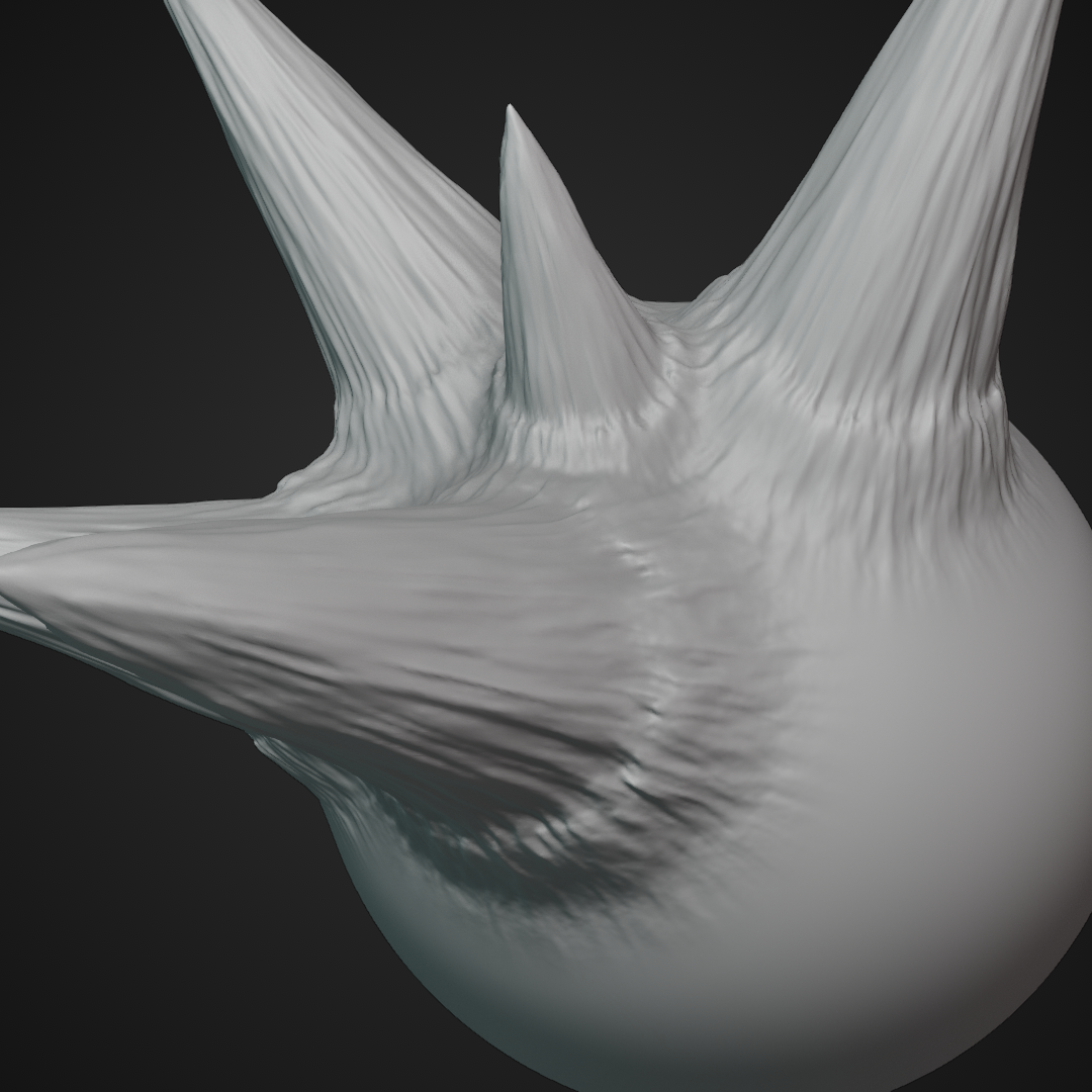 PT Thorns | FREE Animal / Creature Tail & Horns brushes | BlenderKit