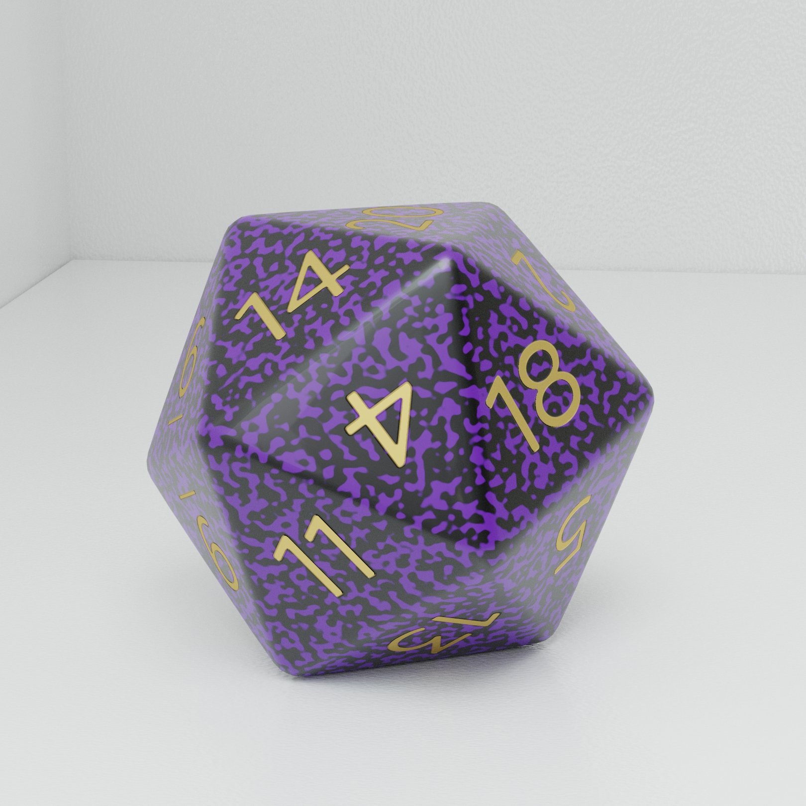D20 Polyhedral Dice | Miscellaneous models | BlenderKit