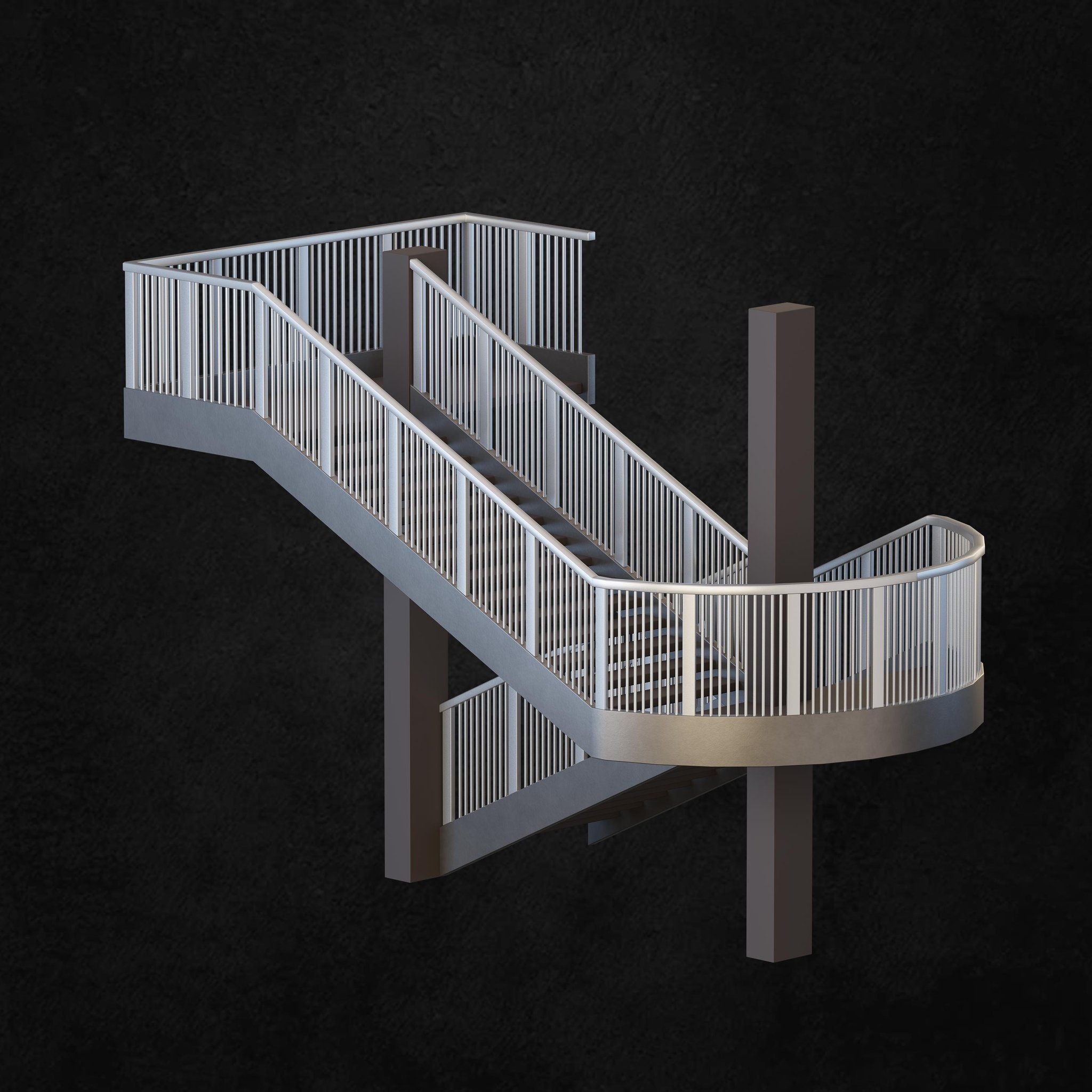 Modular Stair | Stairs models | BlenderKit