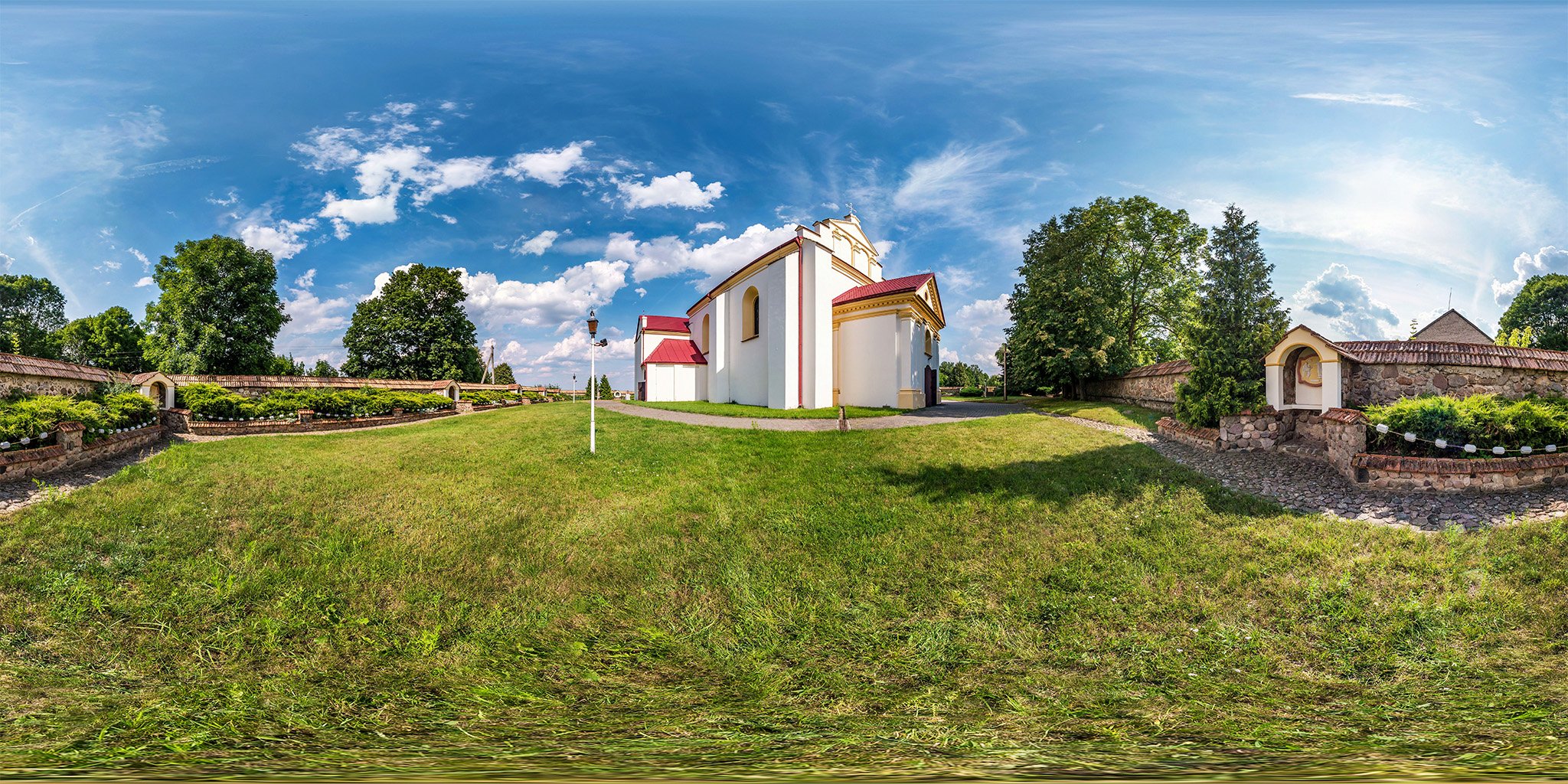 Church lawn | FREE Architectural HDRis | BlenderKit
