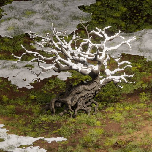 Snowy Tree | FREE Trees models | BlenderKit