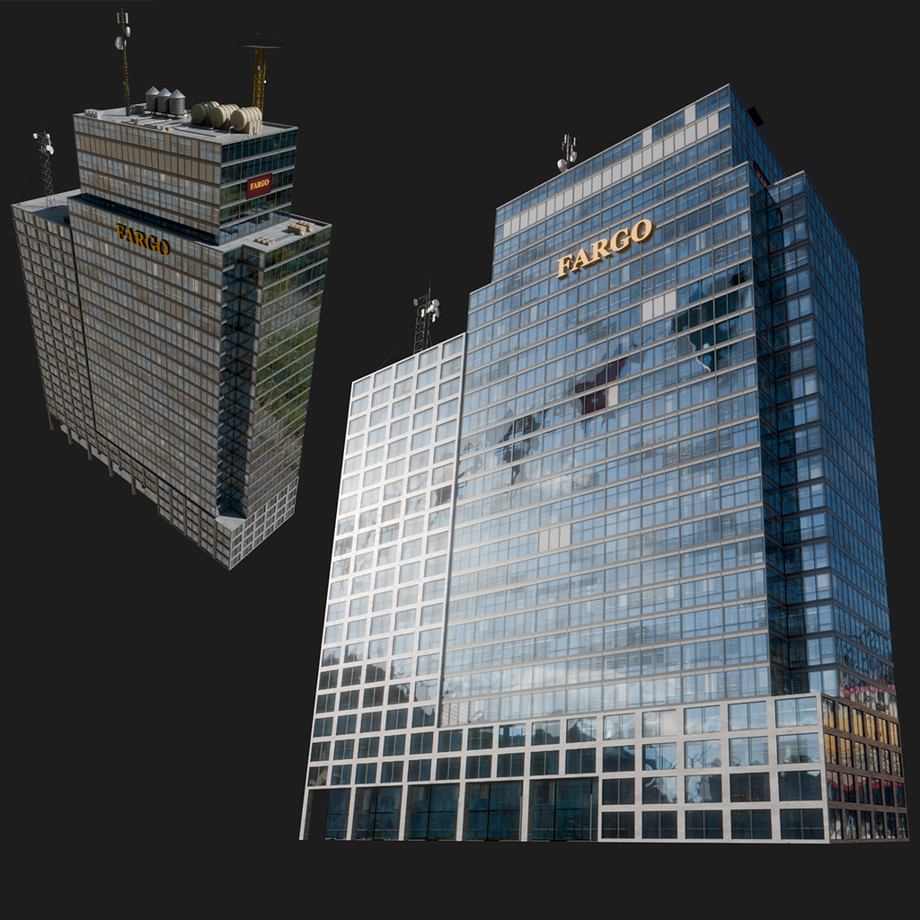 Fargo Building | Commercial Buildings models | BlenderKit