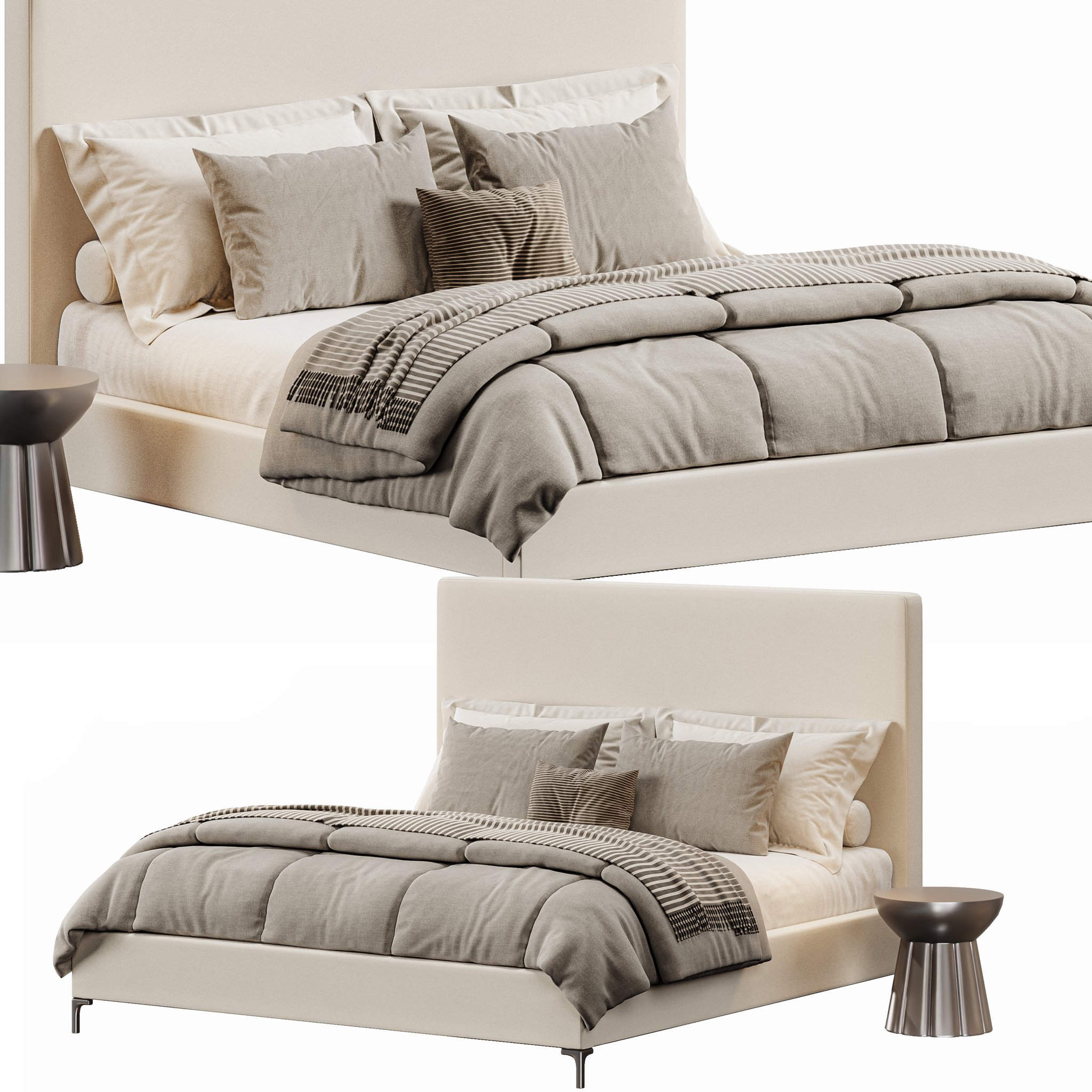 Delilah Bed by highfashion | Beds models | BlenderKit